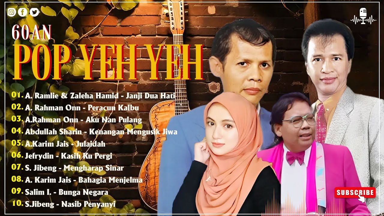 LAGU TERBAIK POP YEH YEH FULL ALBUM 📻 POP YEH YEH 60-70AN LEGENDARIS📣 ...
