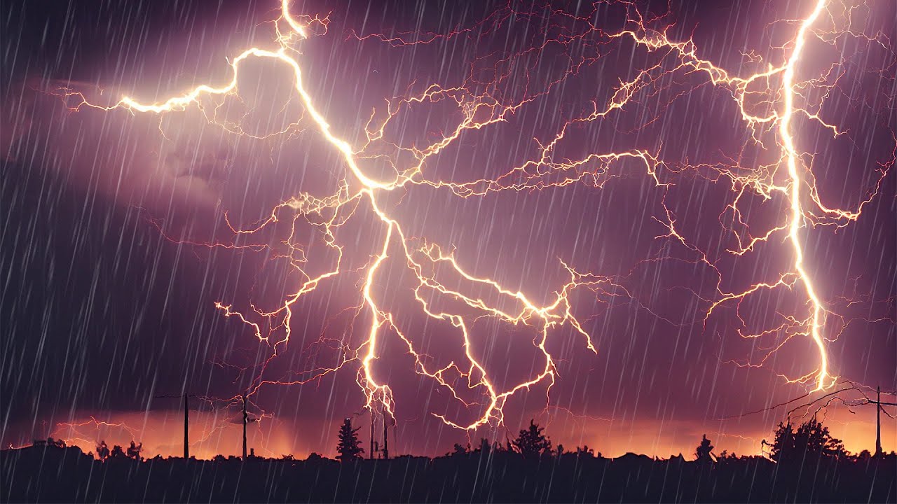 POWERFUL THUNDER - Fall Asleep in 5 Minutes with Heavy Rain and ...