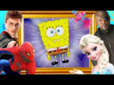 SPONGEBOB SQUAREPANTS Theme Song (Sung by 68 Movies)