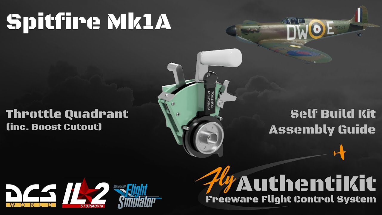 AuthentiKit Spitfire MK1A Throttle Quadrant and Trim Wheels Kit ...
