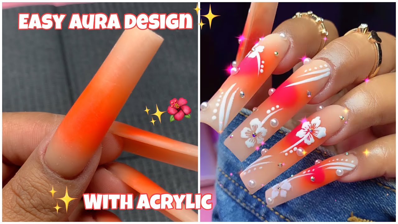 Simple Acrylic Nail Art
