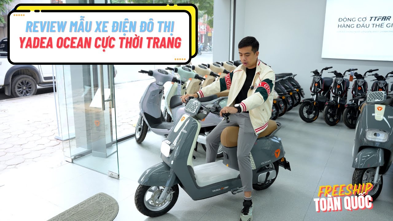 REVIEW XE MÁY ĐIỆN YADEA OCEAN MÀU SẮC MỚI ! - YouTube
