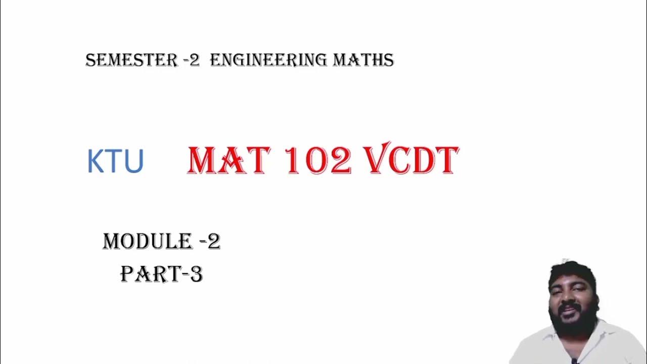 VCDT/Module -2/part-3/KTU/ Verification of Green's Theorem - YouTube