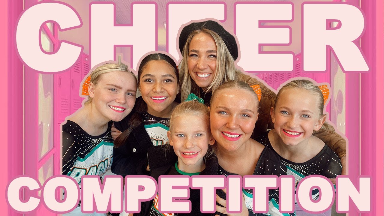 SURPRISING my little SISTERS for their CHEER COMPETITION!! - YouTube