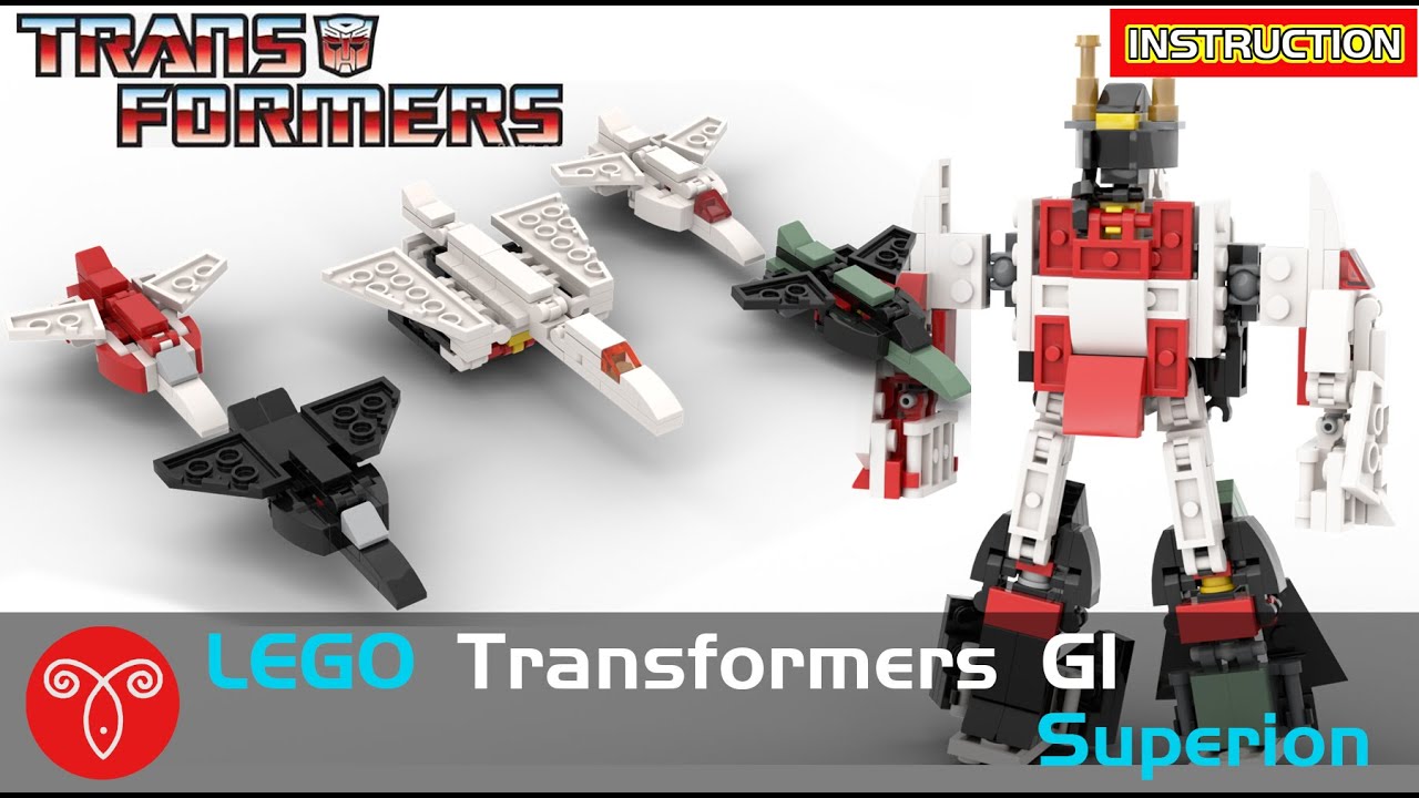 Lego Transformers MOC G1 Superion/Aerialbots Mini Combine Mecha How to ...