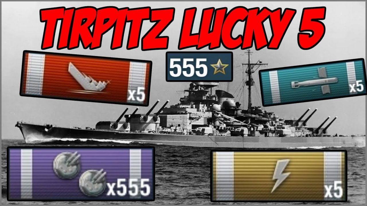 Tirpitz 245k Damage, 555 Secondary Hits, 5 Kills - World of Warships ...