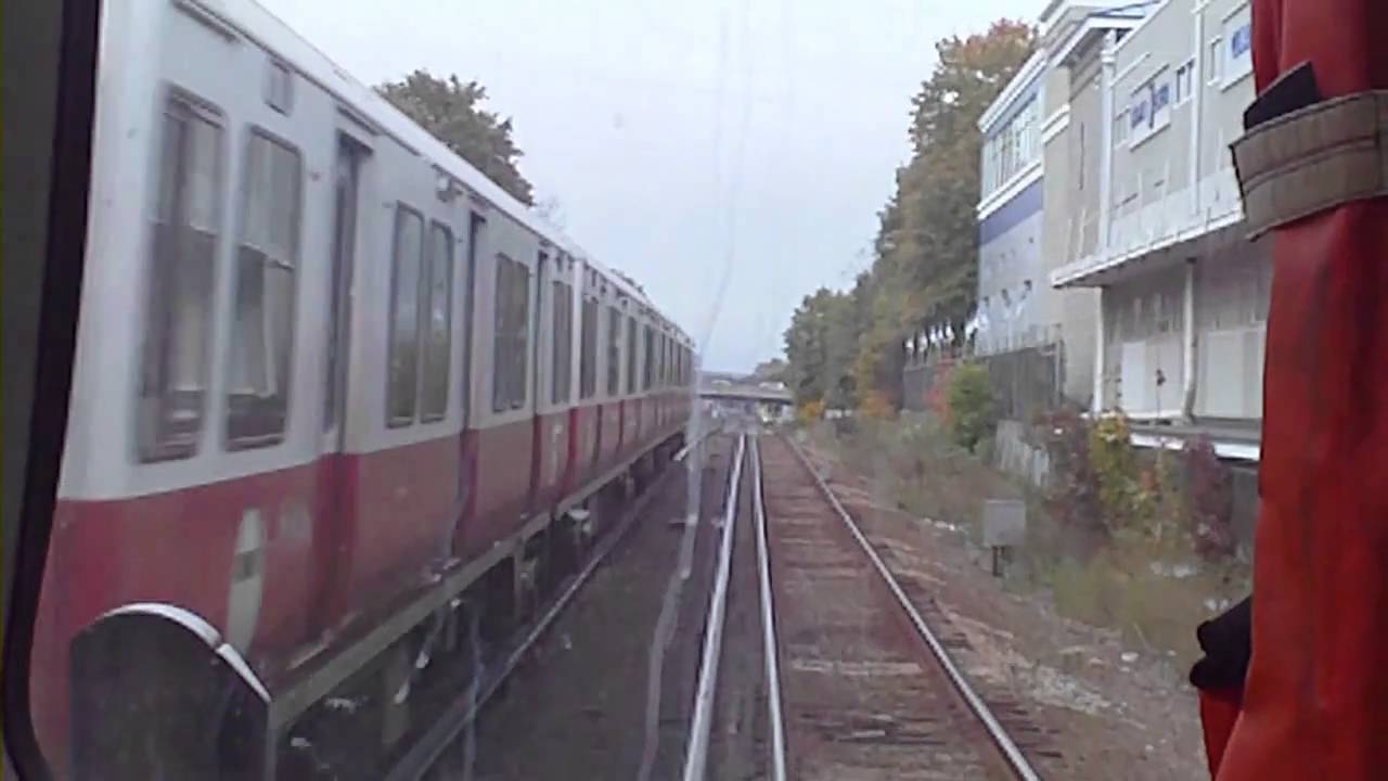 HD MBTA Red Line Cab View Ride: Braintree to JFK/UMass - YouTube