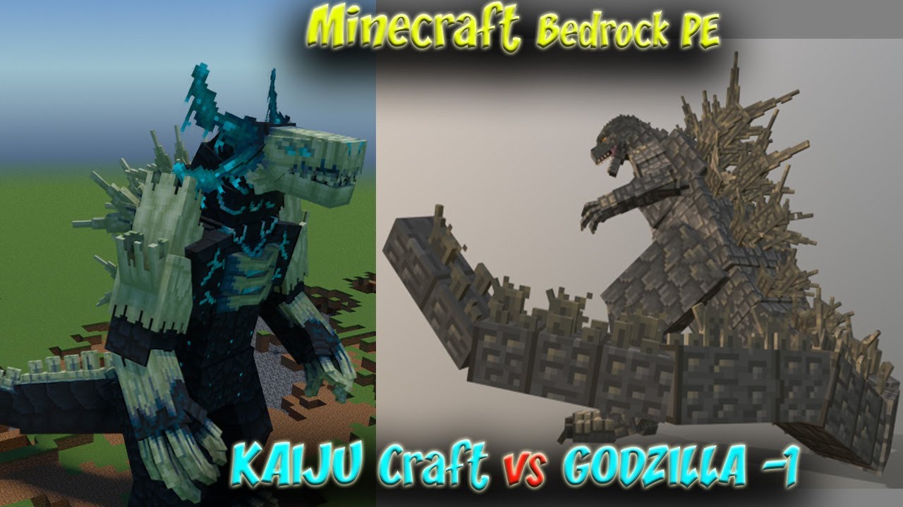 KAIJU Craft vs Godzilla -1 Godzilla Battles KAIJU Craft Addon Minecraft ...
