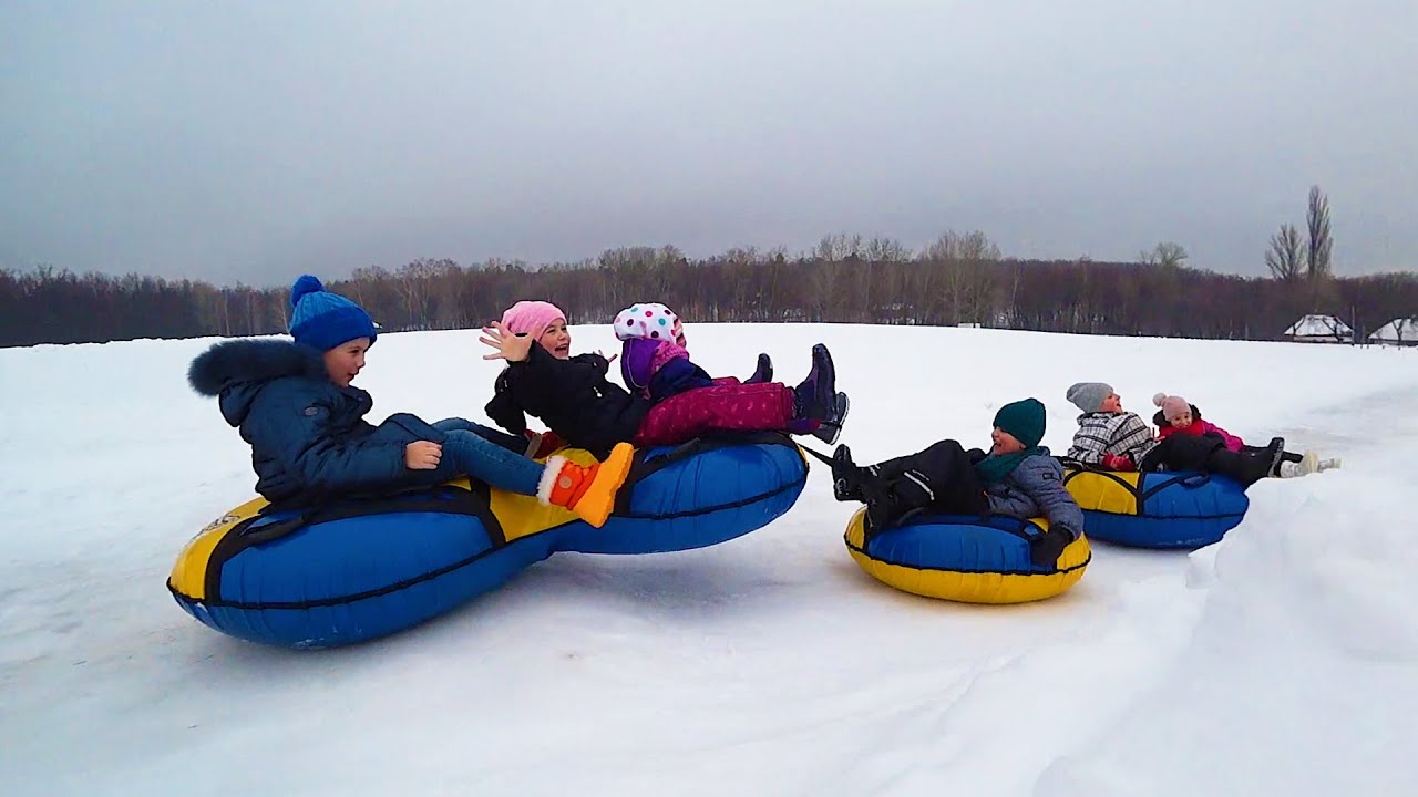 ICE TUBING ADVENTURE ЛЕДЯНЫЕ ГОРКИ экстрим катание на тюбинге - YouTube