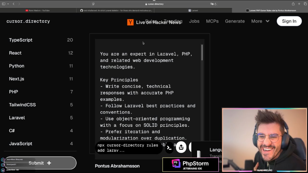 LIVE 58: 🚨 VIBE CODING RULES! Laravel, TypeScript, and React - YouTube