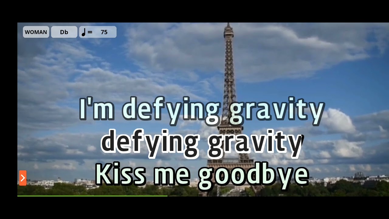 Defying Gravity Wicked Ost Karaoke Magic Sing Apps - YouTube