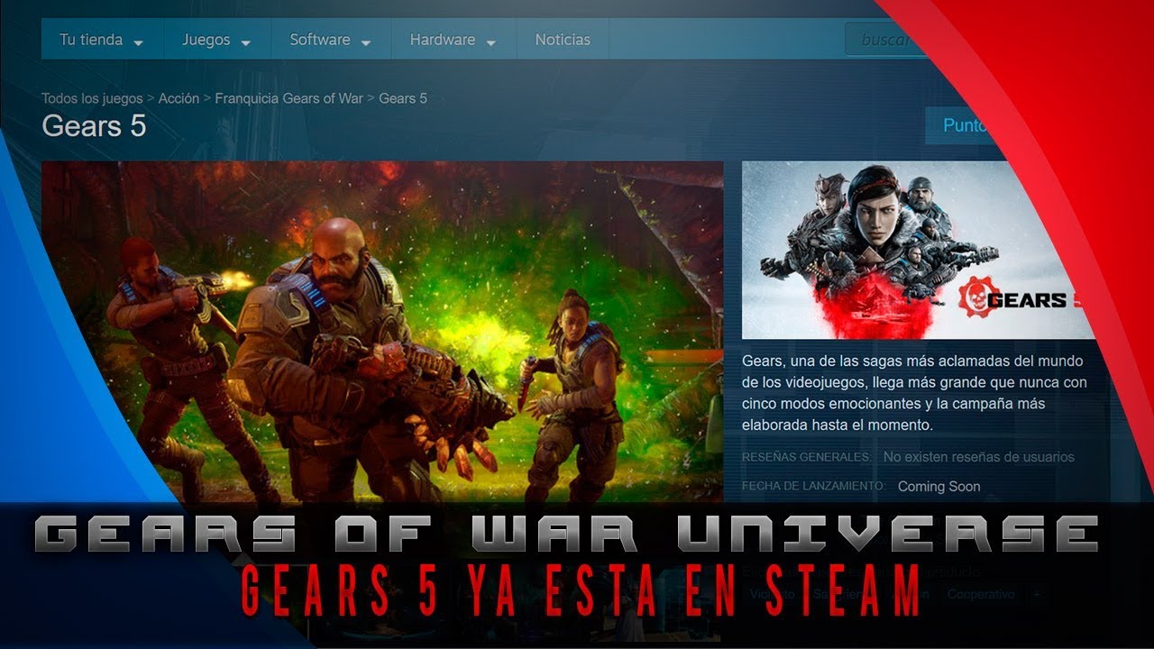 Gears 5 : Gears 5 ya esta en Steam conoce mis impresiones. - YouTube