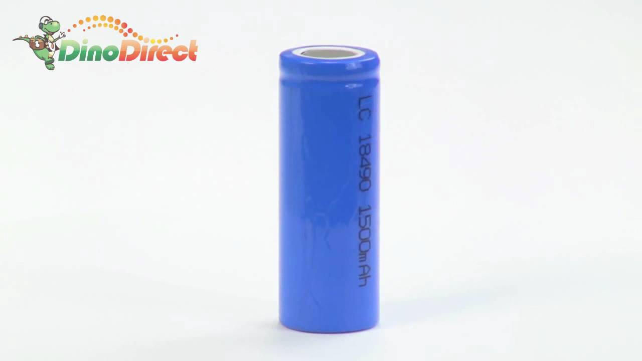 Li-ion Rechargeable Battery 3.7V 1500mAh 18490 from Dinodirect.com ...