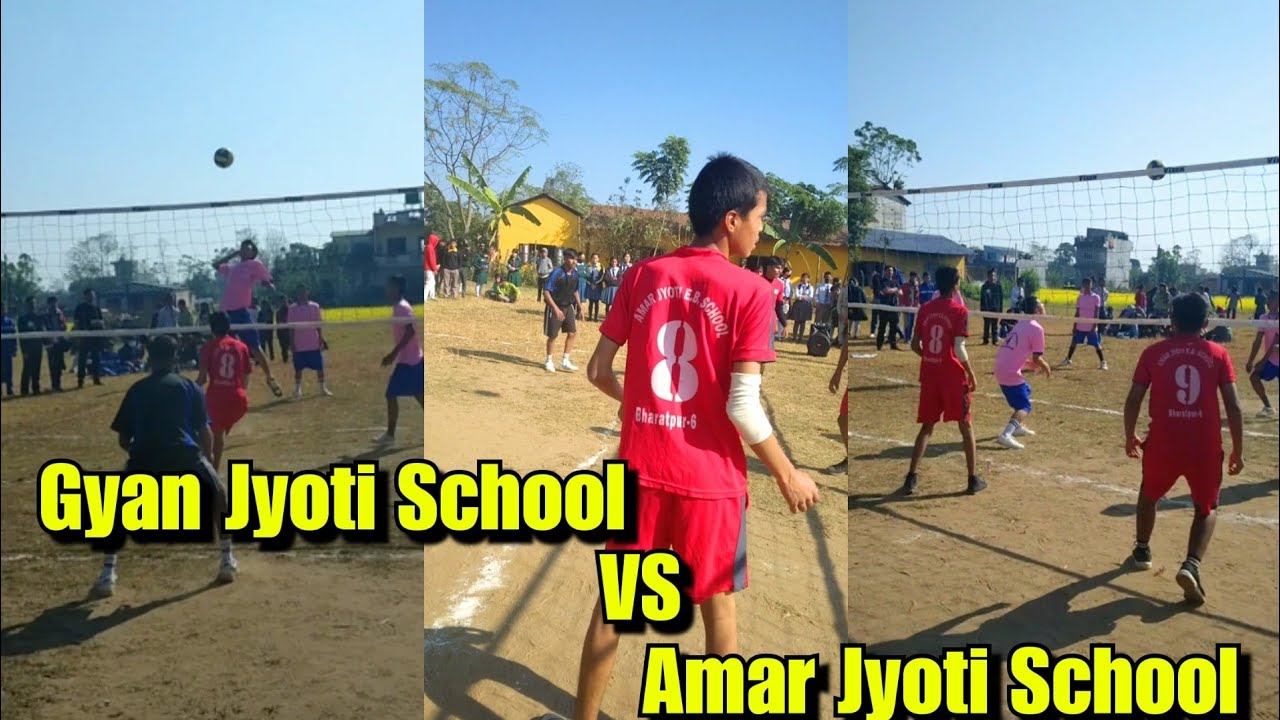 Amar jyoti English school vs Gyan Jyoti School Volleyball Competition ...