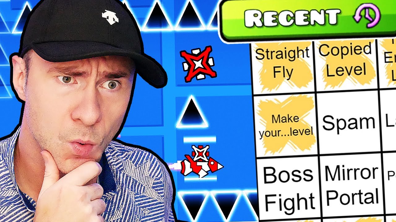 Recent Tab BINGO 100 Life Challenge [Geometry Dash] - YouTube
