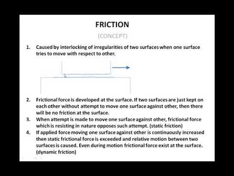 Friction Part 1-Basics - YouTube