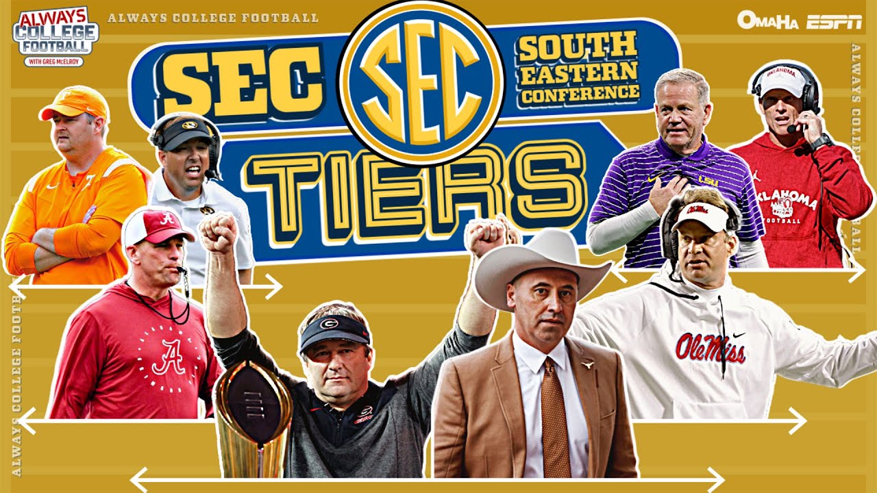 SEC TIER LIST: Georgia, Texas, Alabama and then WHO? 👀 | Always College ...