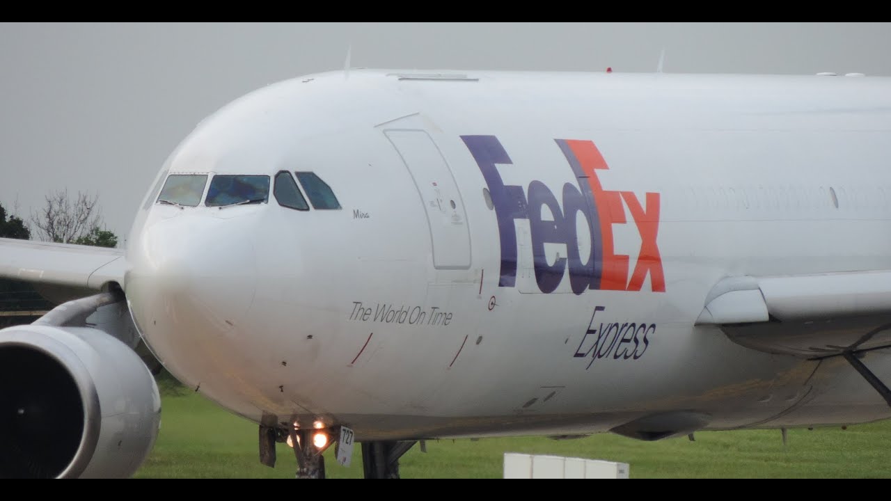 FedEx Take Off Dublin Airport - YouTube