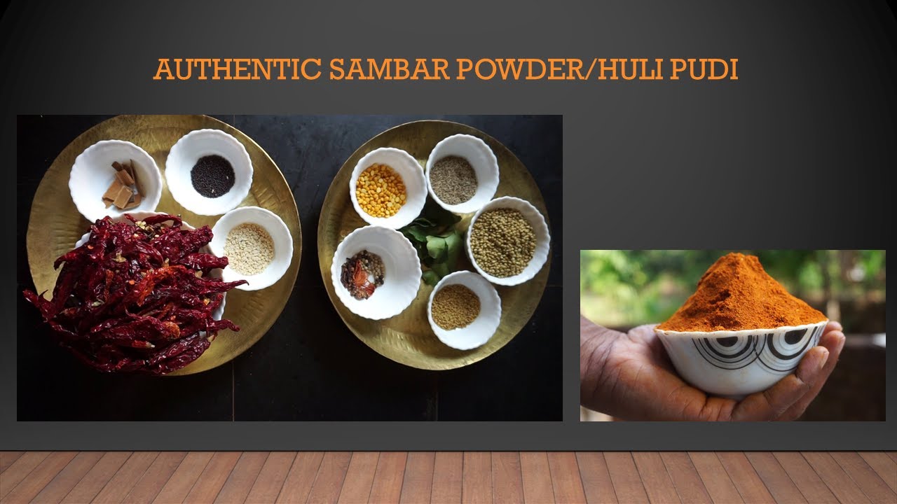 Sambar powder/Authentic huli Pudi/Brahmin's Huli pudi/South Indian ...