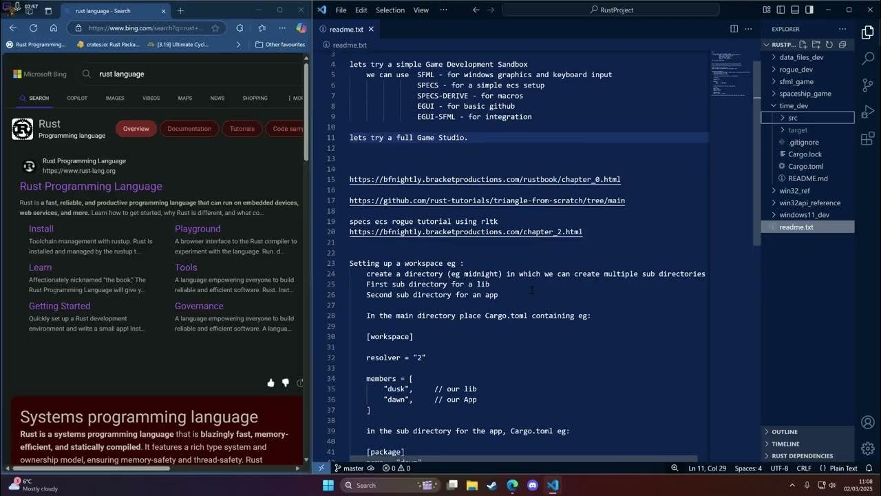 Rust Game Dev Studio #2 : Data Tables, Deserialize - YouTube
