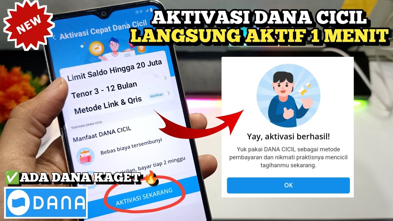 Cara Aktifkan Dana Cicil Supaya Bisa Pinjam Uang Di Dana Langsung Cair ...