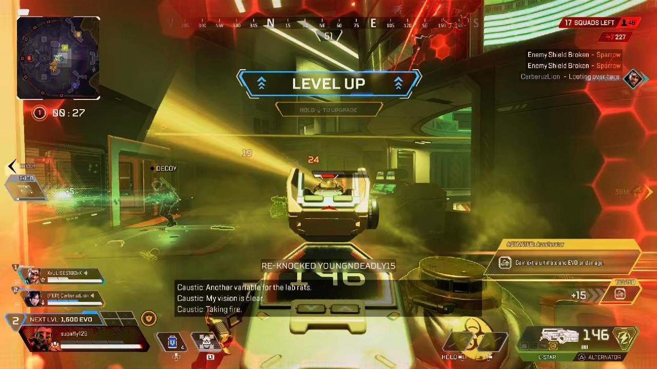 Caustic squad wipe kill leader - YouTube