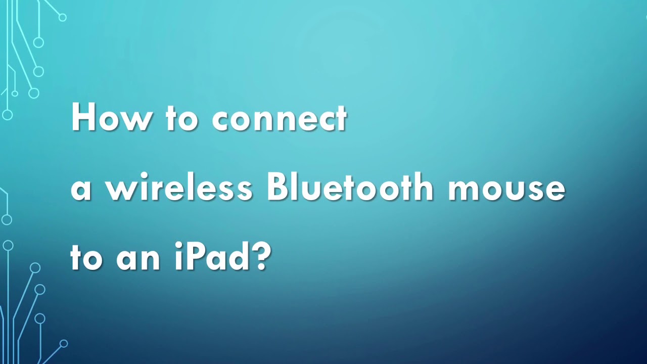 New feature of iOS 14: Connecting a Bluetooth mouse to iPad - YouTube
