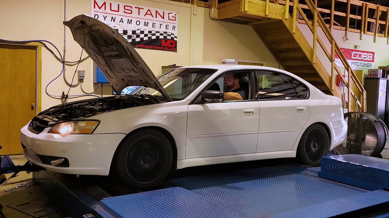 Jose's 2005 Legacy GT.... Rotated GT30R.... 384/370 on 93 Octane ...