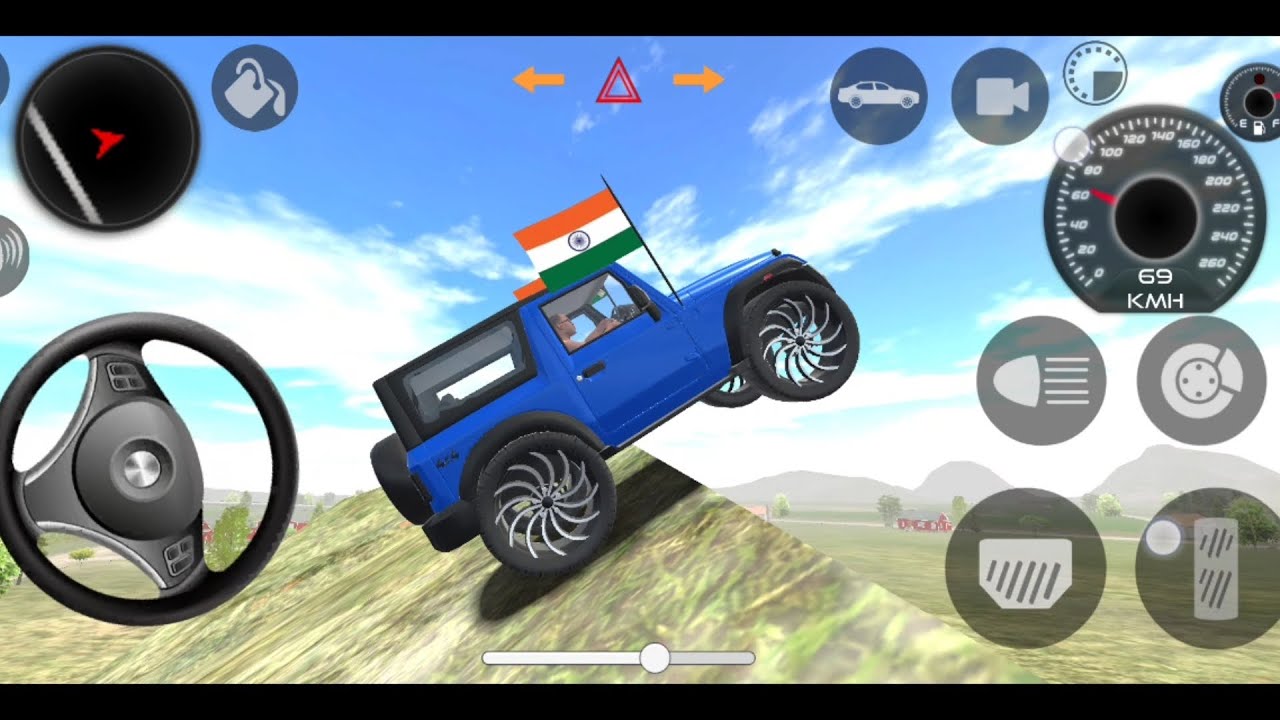 Long Jump Red Thar Indian Cars Driving 3D2023 || Indian Cars Driving 3D ...