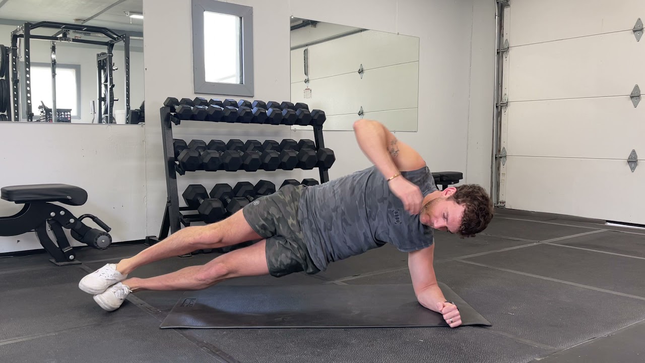 Side Plank Hip Touches - YouTube