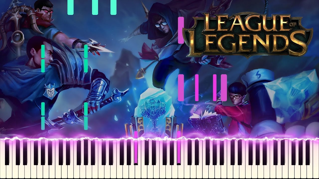 Rise - League Of Legends - Piano Synthesia Tutorial - YouTube