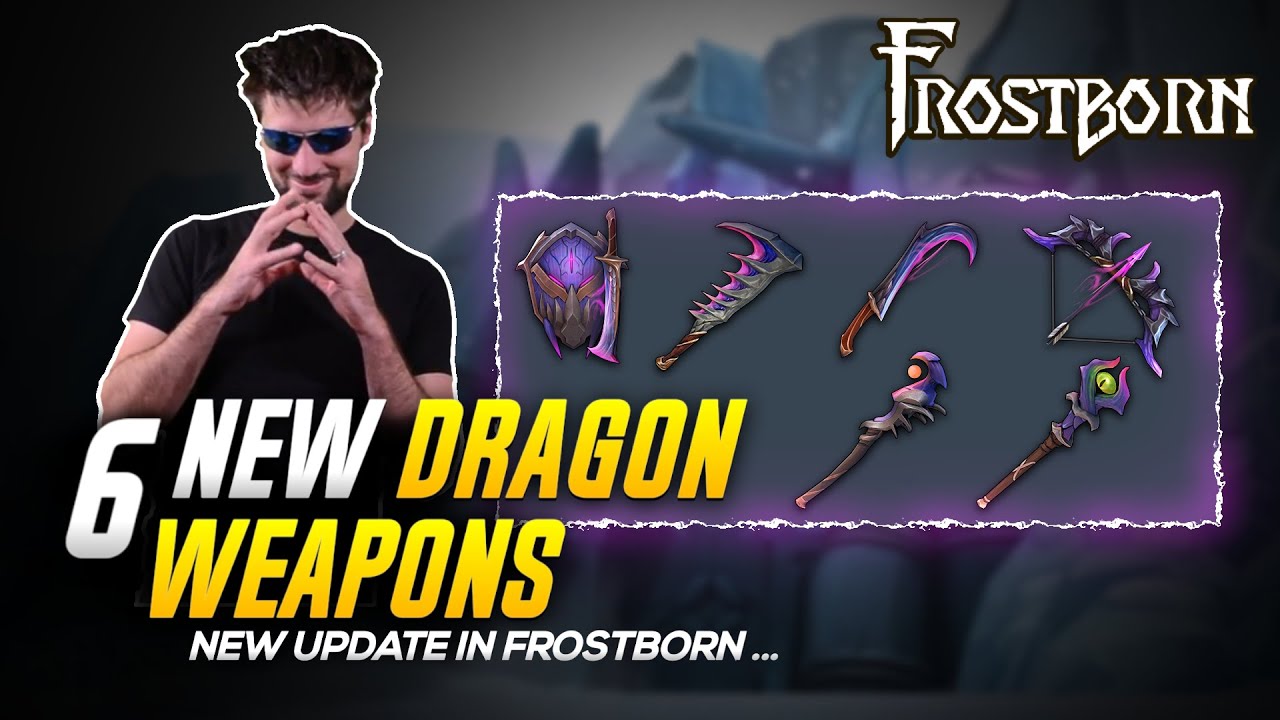 6 NEW DRAGON WEAPONS in Frostborn! EPIC Weapons! - JCF - YouTube