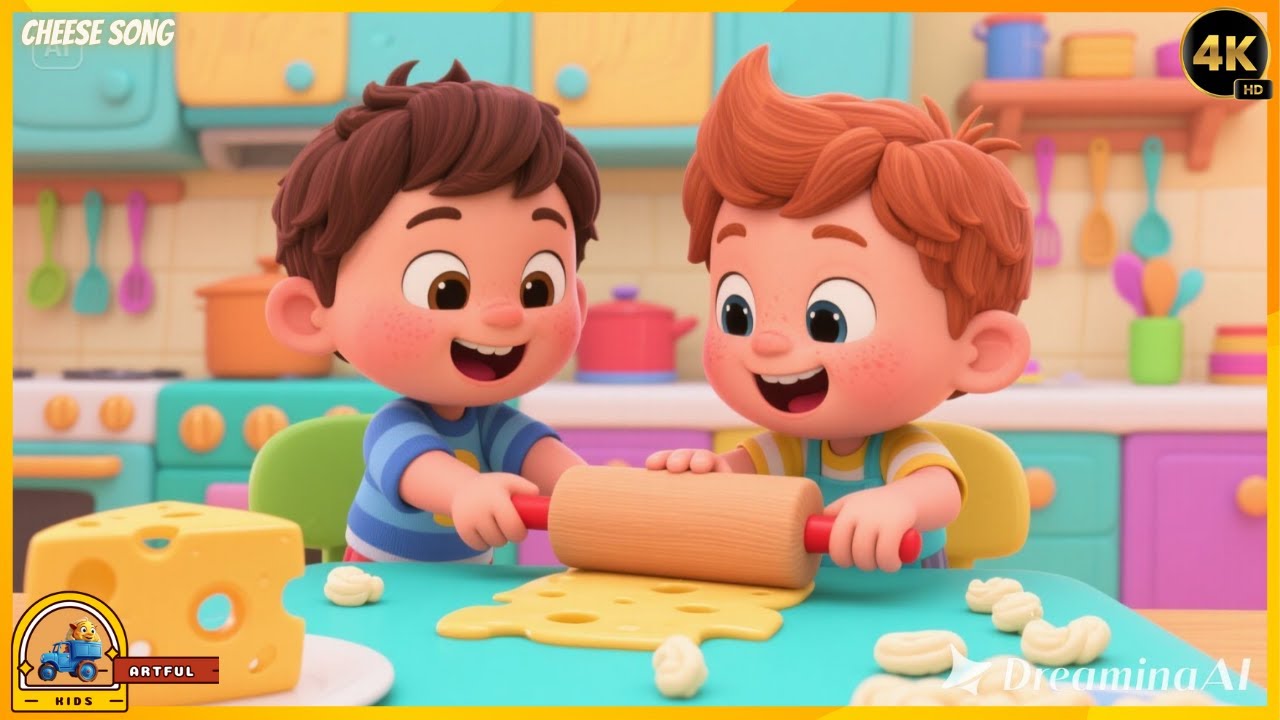 Let’s Make Cheese! 🧀 Fun Cheese Recipe Song for Kids | Cooking ...