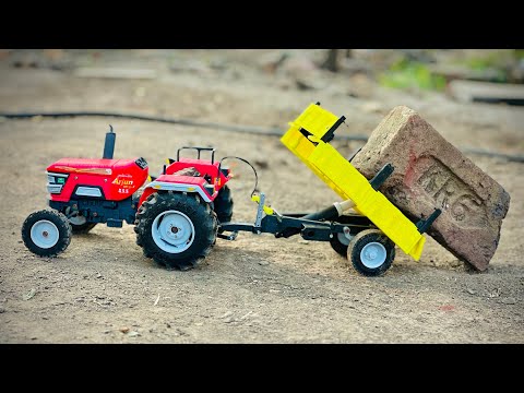 Yevad Heavy Load😳💪🏻 HYDRAULIC SYSTEM🔥 Trolley Dumping | Rc Tractor | The UK Unboxer 