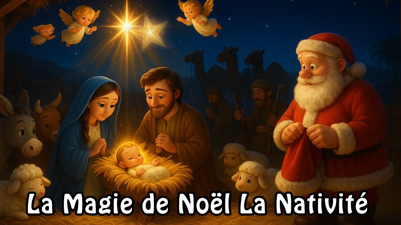 L'histoire de Noël - la Nativité pour enfant revisitée 🇫🇷 en français ...
