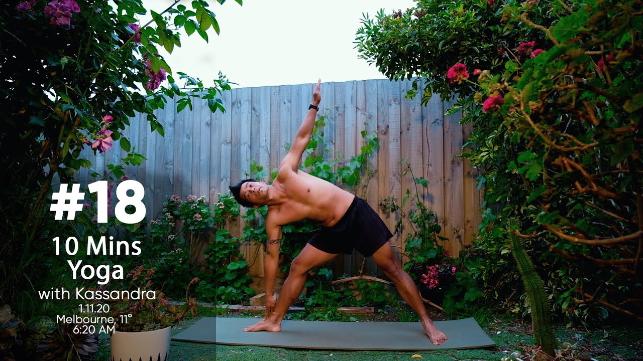 Day 18 Morning Yoga Stretch with Kassandra 10 Minutes Yoga Workout ...