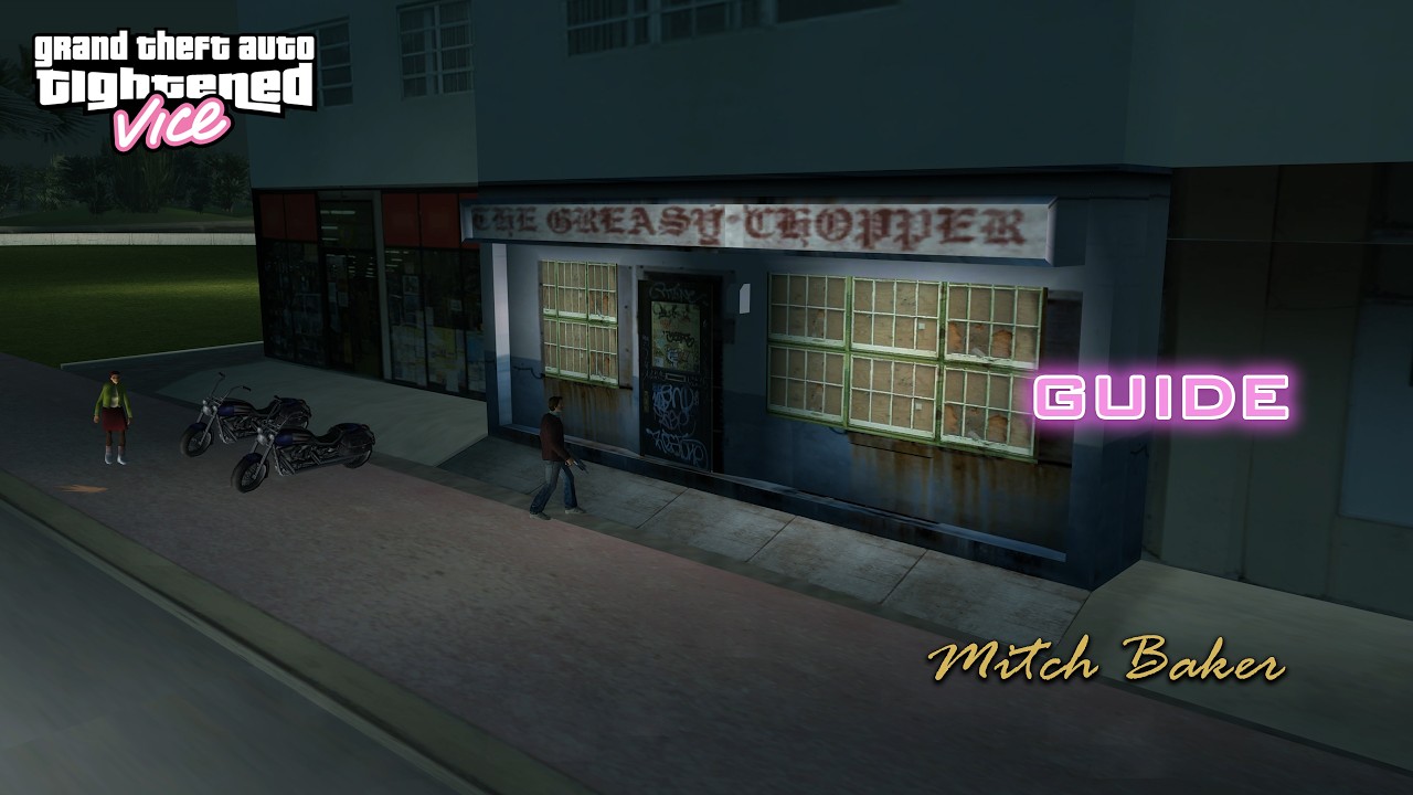 GTA Tightened Vice Mod Guide | All Mitch Baker Missions - YouTube