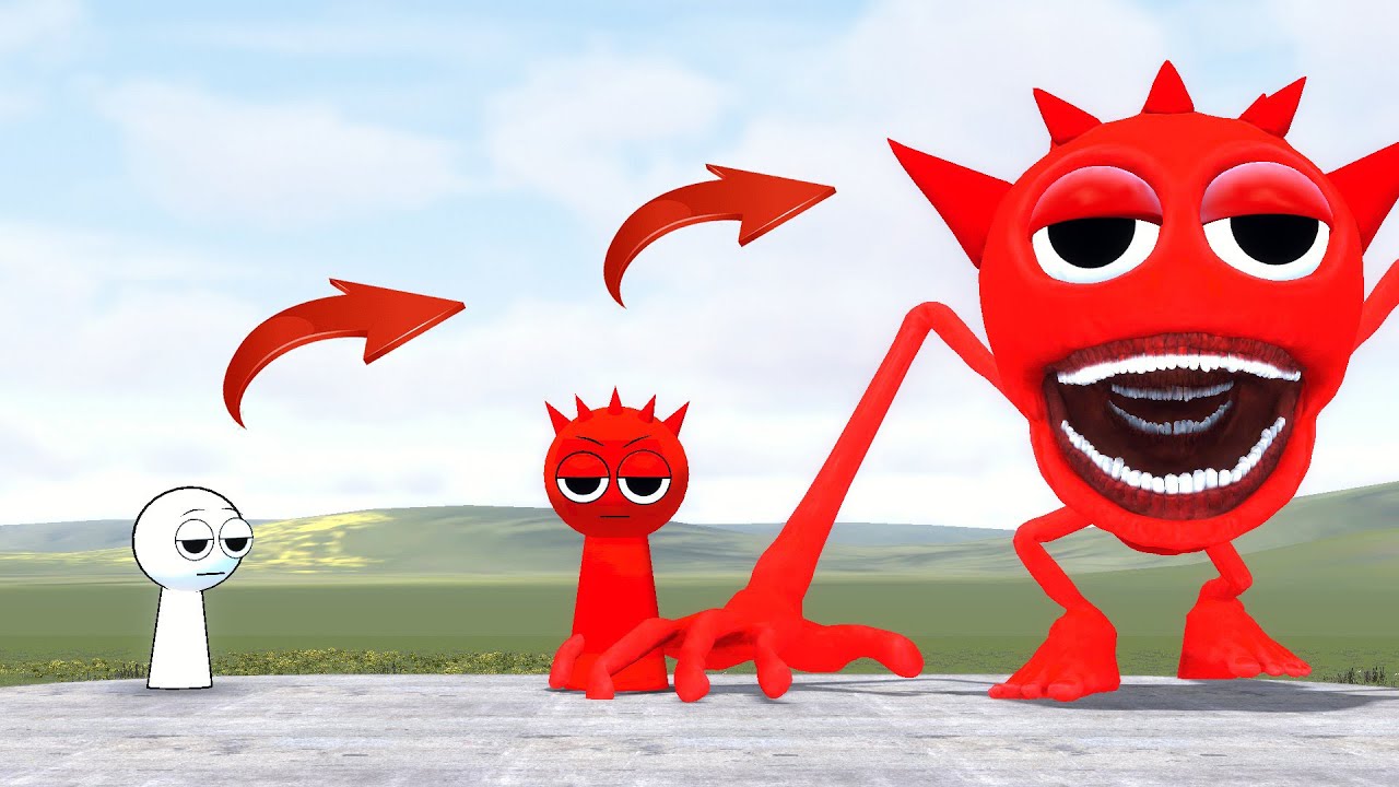 NEW RED SPRUNKI TAPES in Garrys's Mod! - YouTube