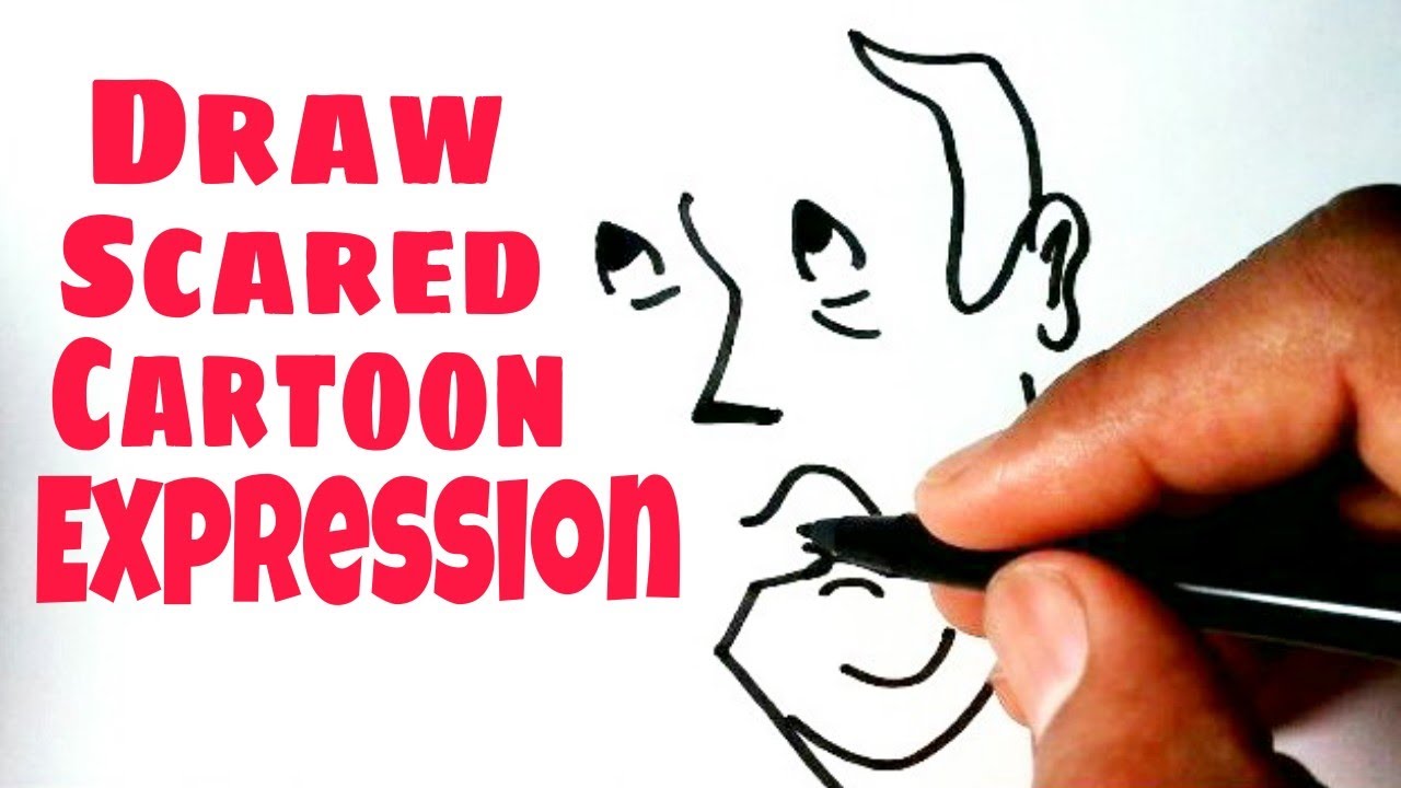 How to Draw Scared Cartoon Expressions. - YouTube