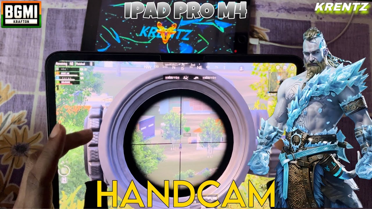 iPAD PRO M4 5 FINGER CLAW 🔥 Smooth+120FPS ️ Bgmi Test/Gameplay/ Graphic ...