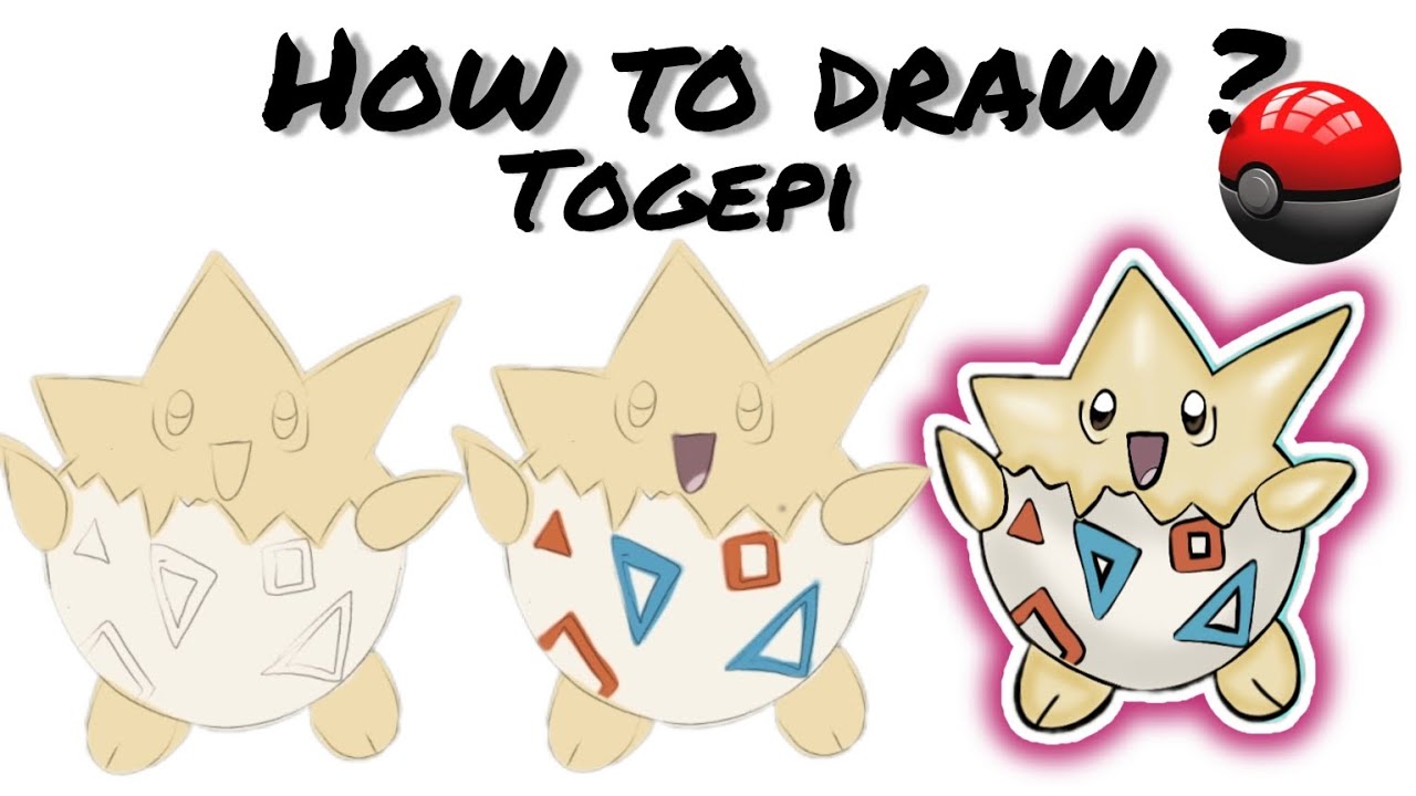 how to draw | easy to draw | togepi |anime| Pokémon | For beginner ...