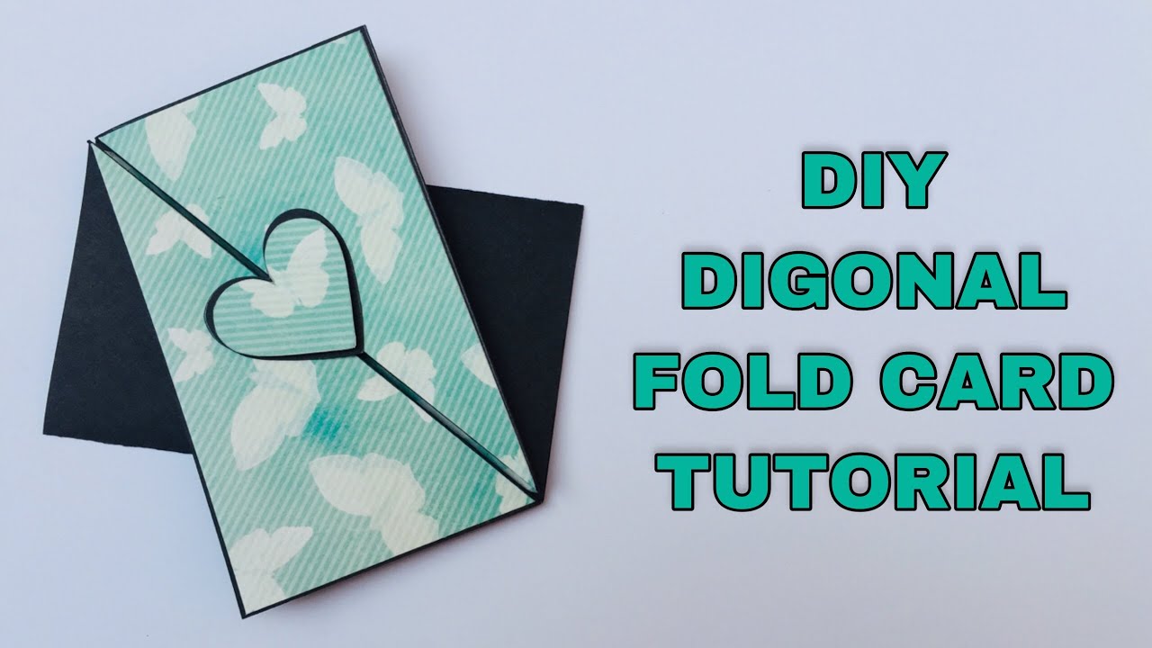 Diagonal Card Tutorial | Diagonal Card for Scrapbook | Scrapbook ...