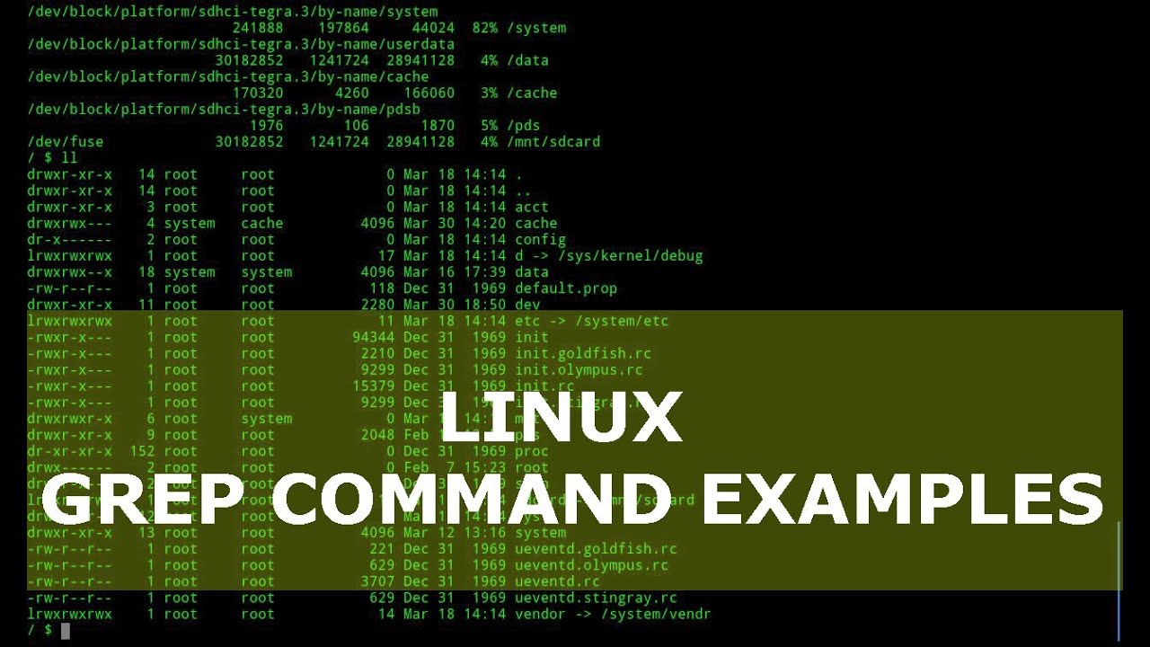 Grep Command in Unix or Linux|ubuntu - YouTube