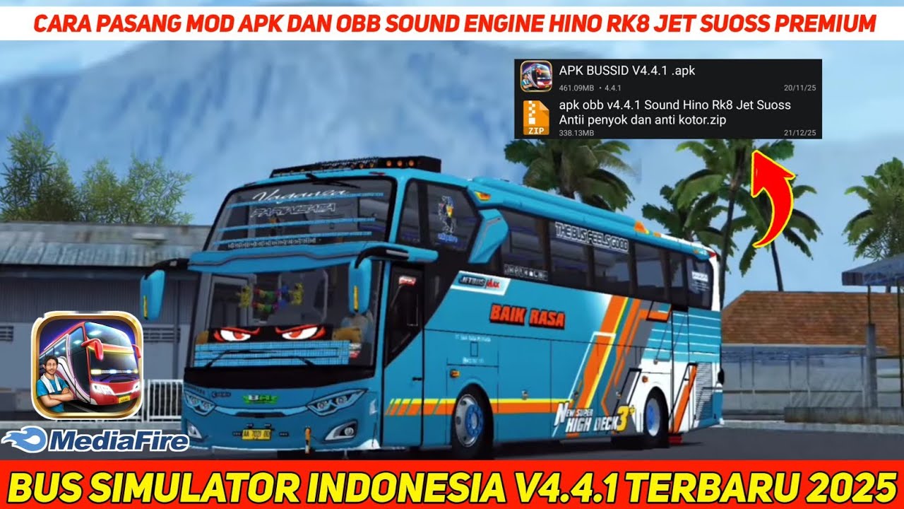 CARA PASANG MOD APK DAN OBB SOUND ENGINE HINO RK8 JET SUOSS PREMIUM 4K ...