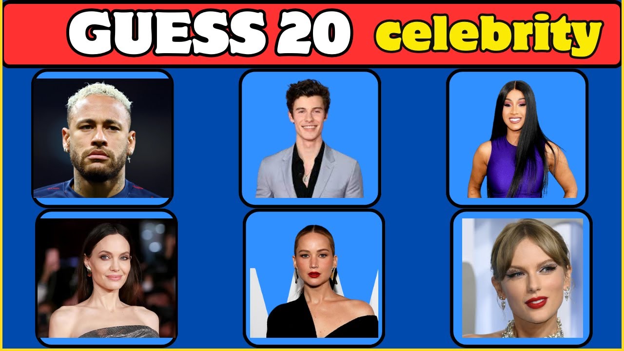 Guess the CELEBRITY in 4 Seconds | 20 Most Famous People in 2024 - YouTube