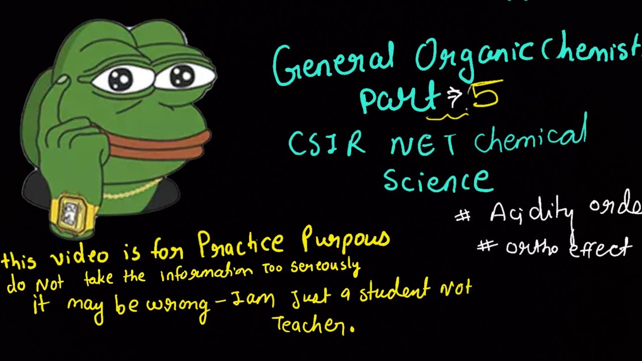 Acidity order general organic chemistry - YouTube