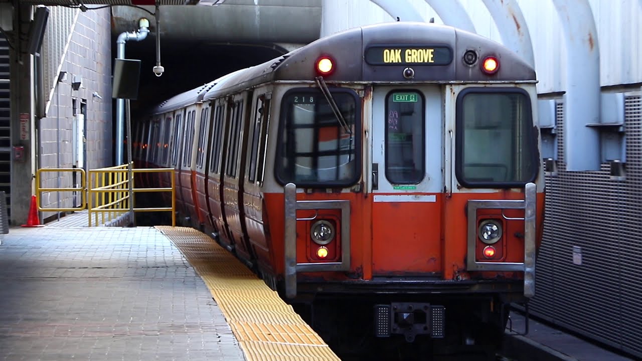 MBTA Subway "The T" : Forest Hills Bound 01200-Series Orange Line Train ...