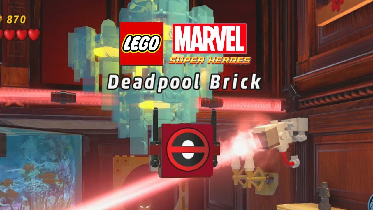Lego Marvel-Unlock Deadpool Brick Studs x6 - YouTube