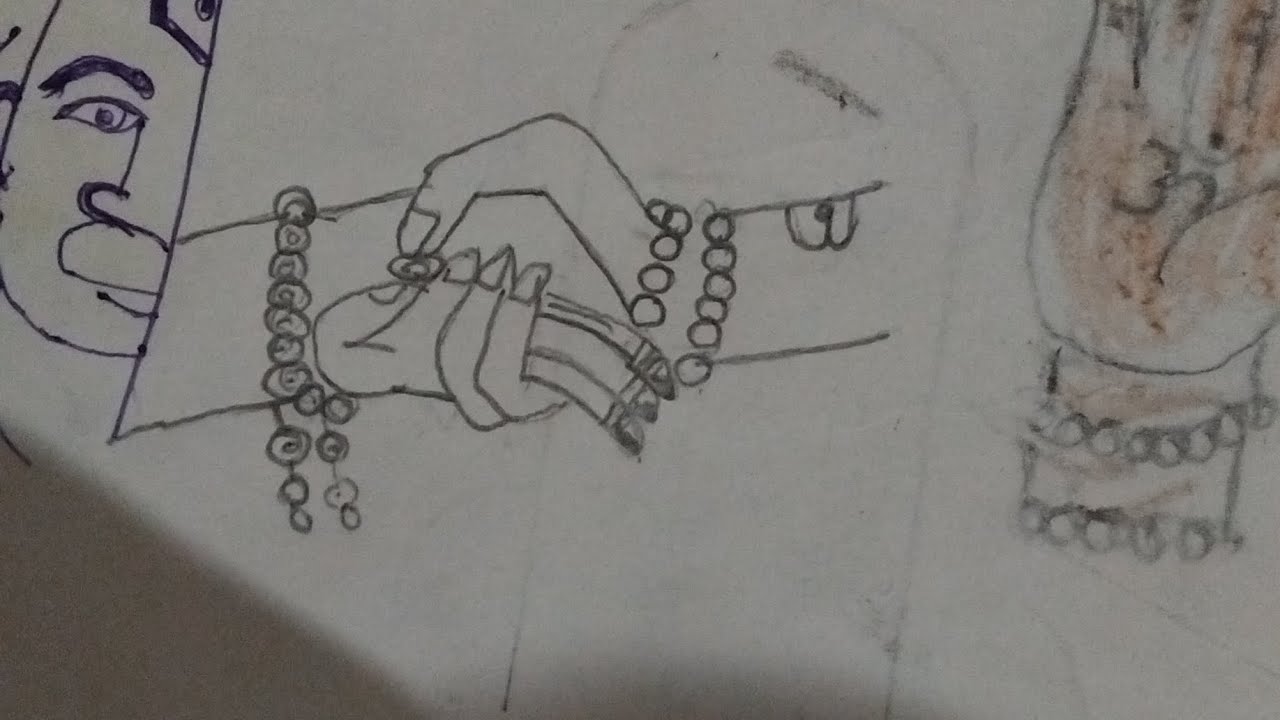 how to make Hue parvati hand Drawing - YouTube