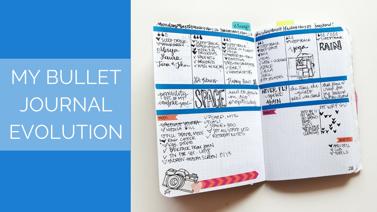 My Bullet Journal Evolution & Tips for Beginners - YouTube